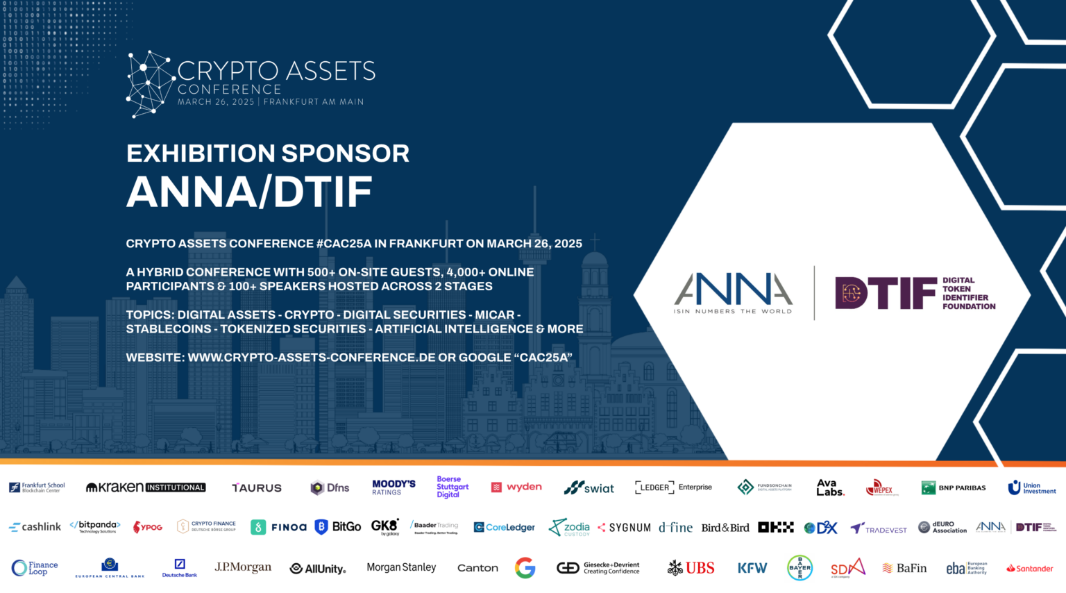 ANNA and Digital Assets: The Role of ISIN in Tokenized Markets