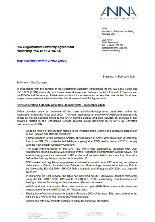 2023 Annual RAA Report - Appendix C - ANNA