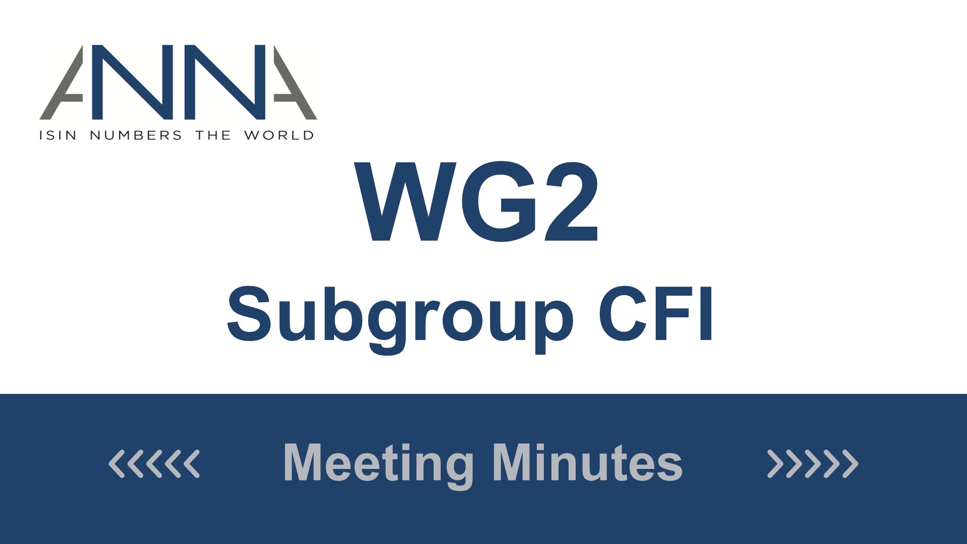 WG2 Subgroup CFI Minutes December 8, 2025 - ANNA